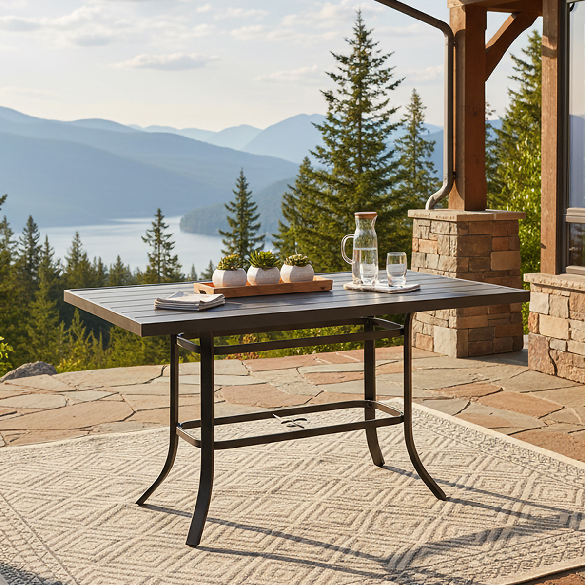 40” x 70” Balcony Table - Three Palms Casual
